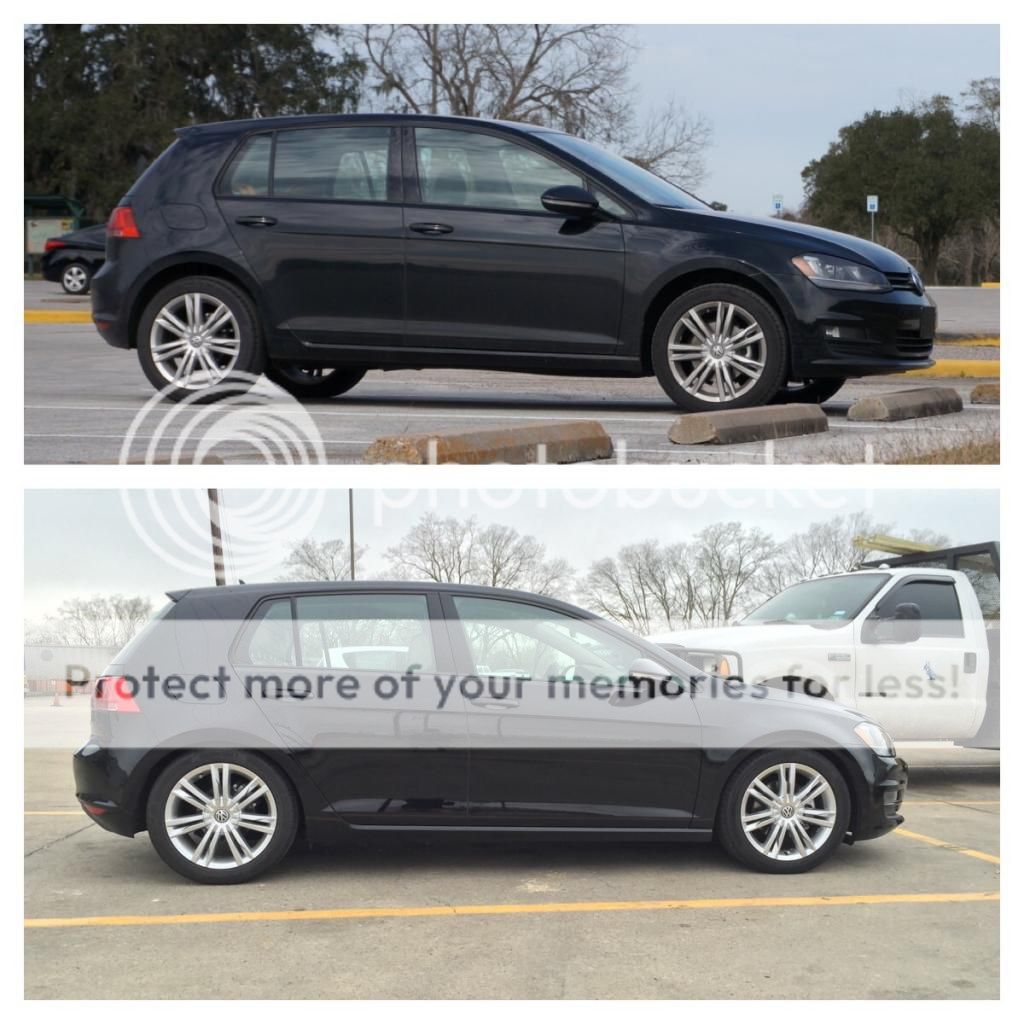 Before and after VWR Springs | Page 11 | GOLFMK7 - VW GTI MKVII Forum ...